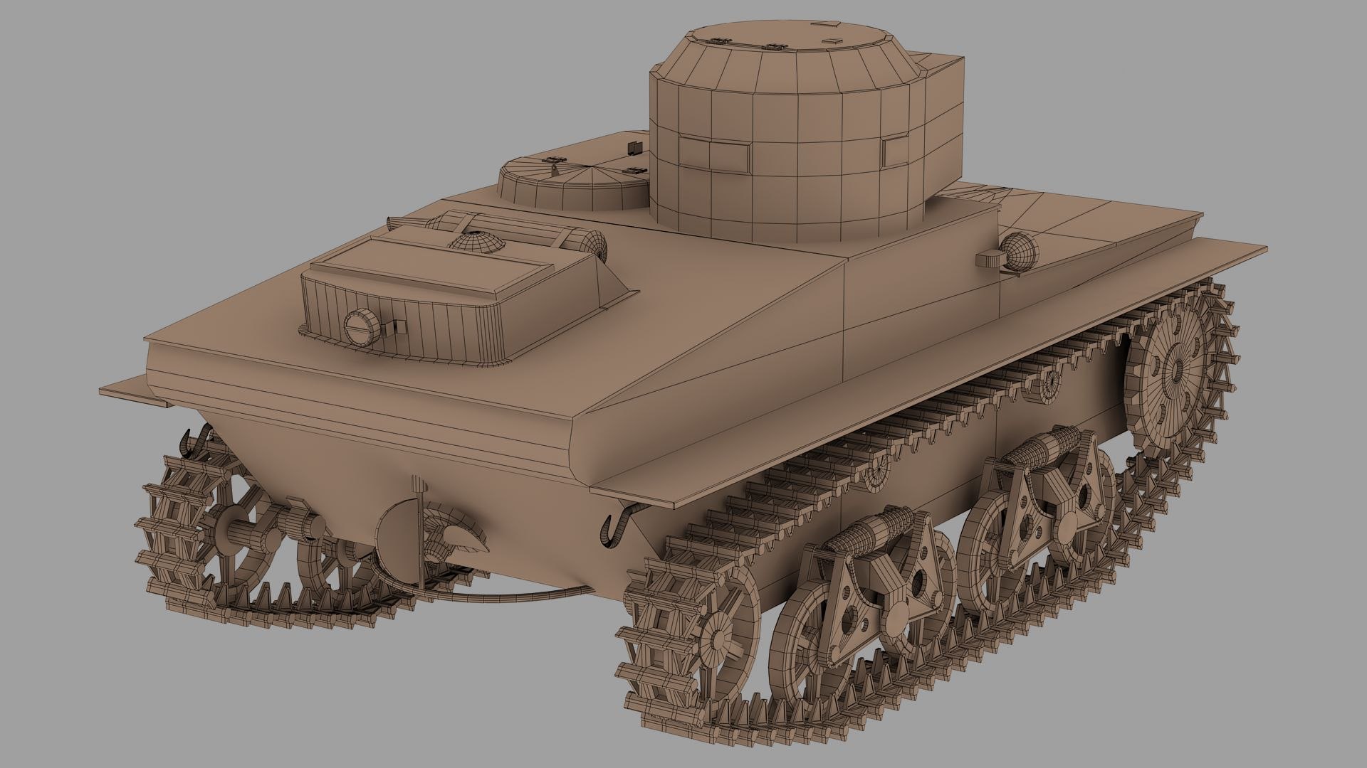 3D T37 Soviet Amphibious Tank - TurboSquid 1993588