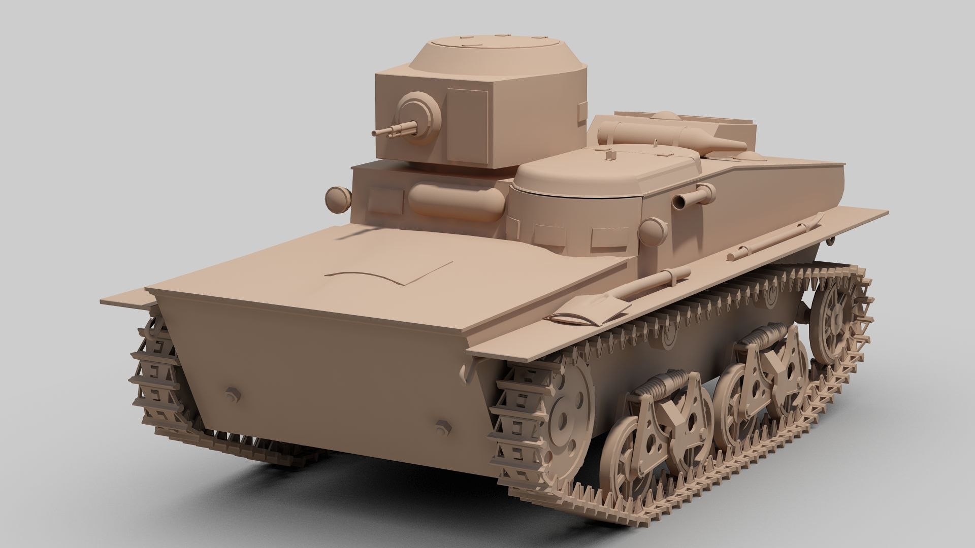 3D T37 Soviet Amphibious Tank - TurboSquid 1993588