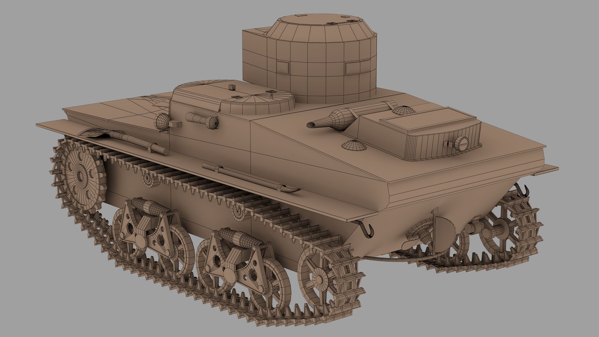 3D T37 Soviet Amphibious Tank - TurboSquid 1993588