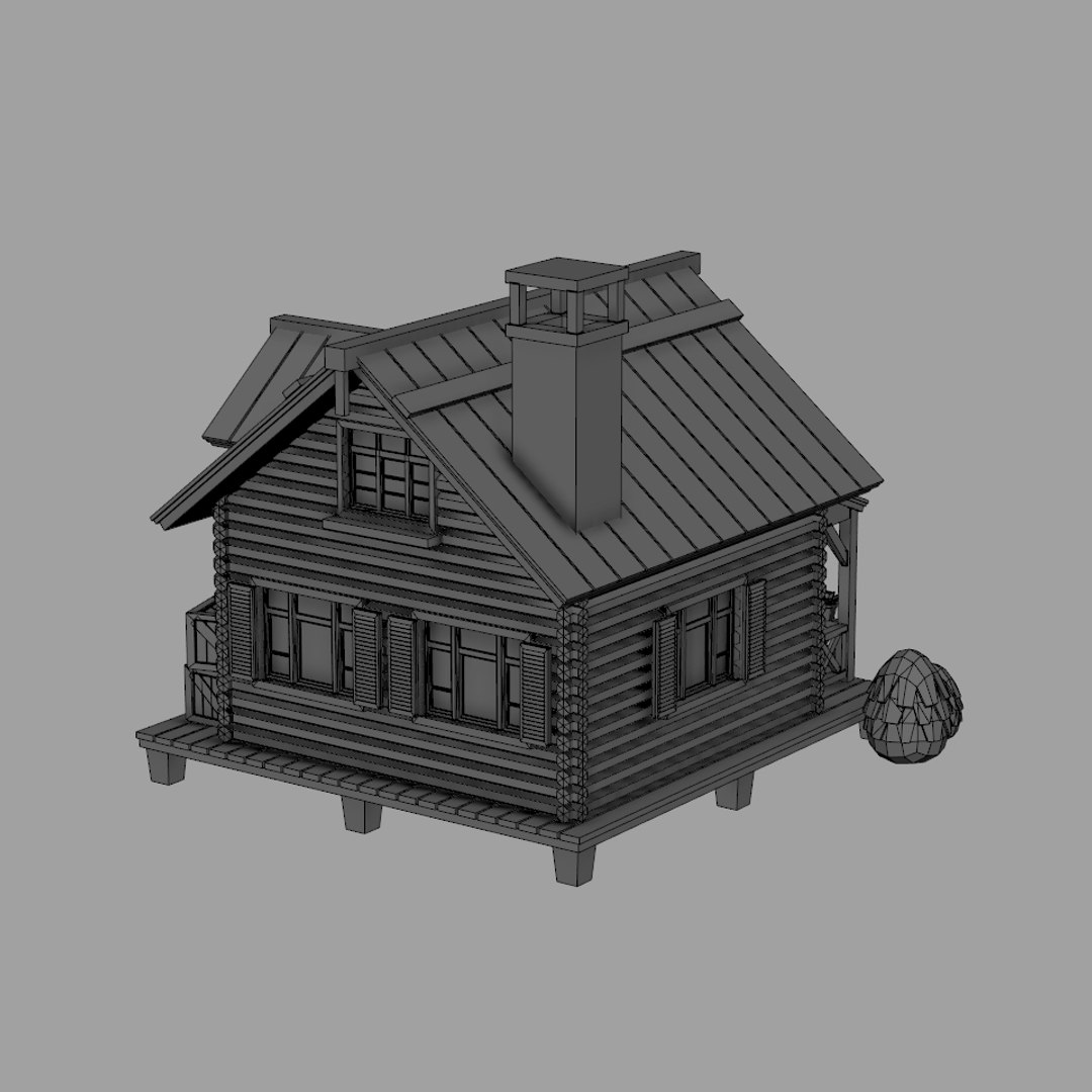 Low Poly Cabin 04 3D - TurboSquid 2319195