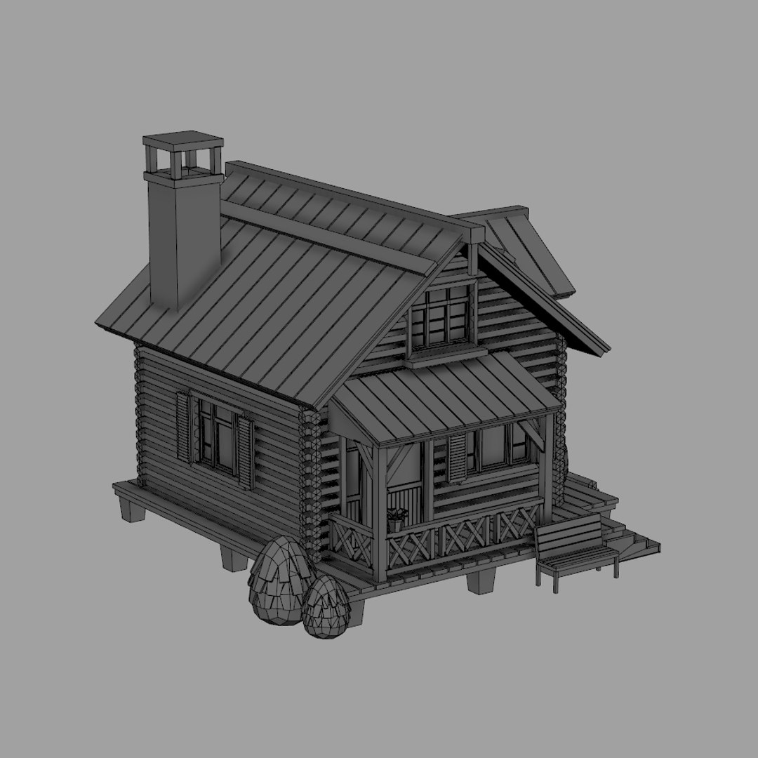 Low Poly Cabin 04 3D - TurboSquid 2319195