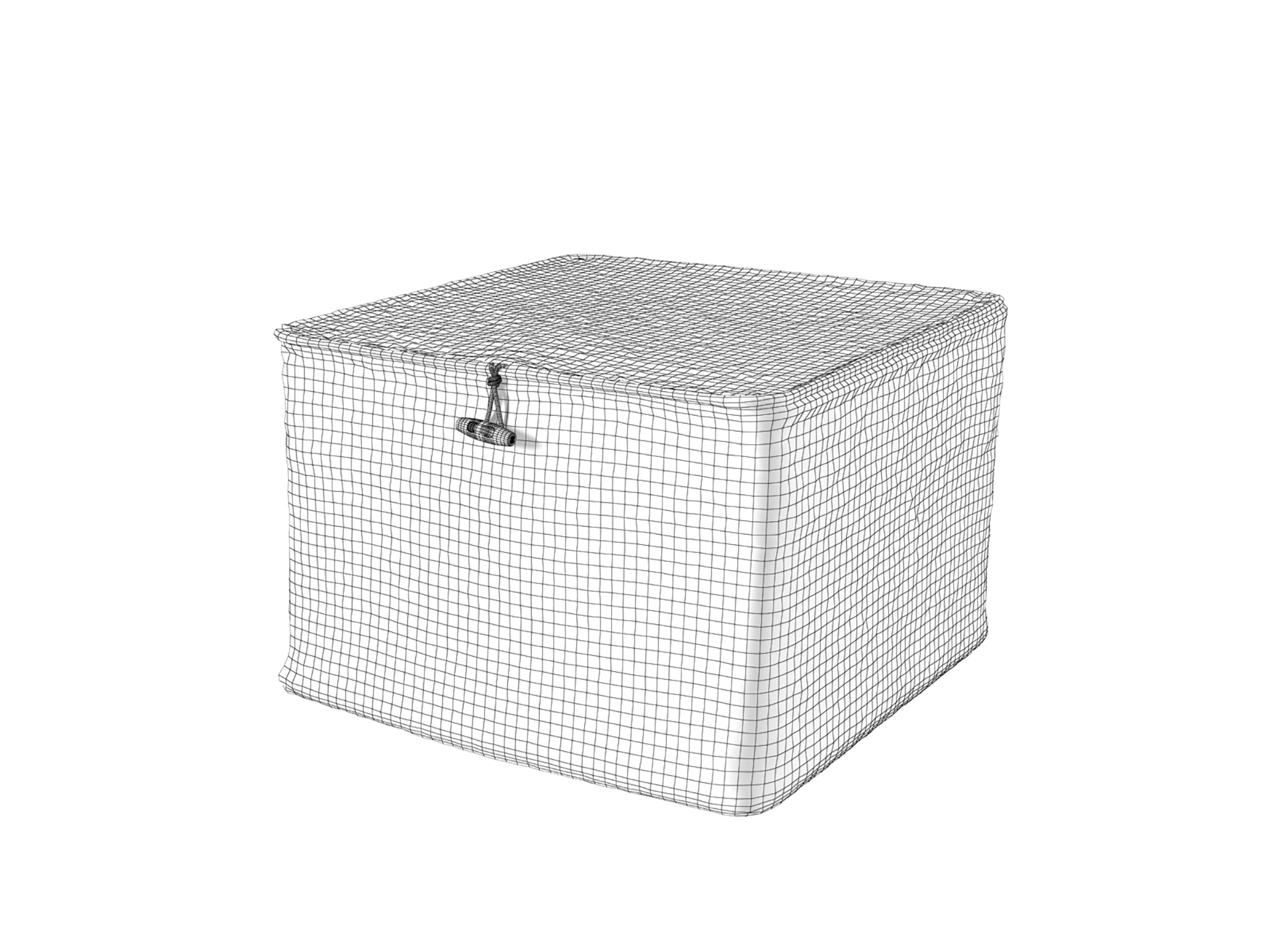 modelo 3d Caja de almacenamiento de mimbre con tapa - TurboSquid 2151362