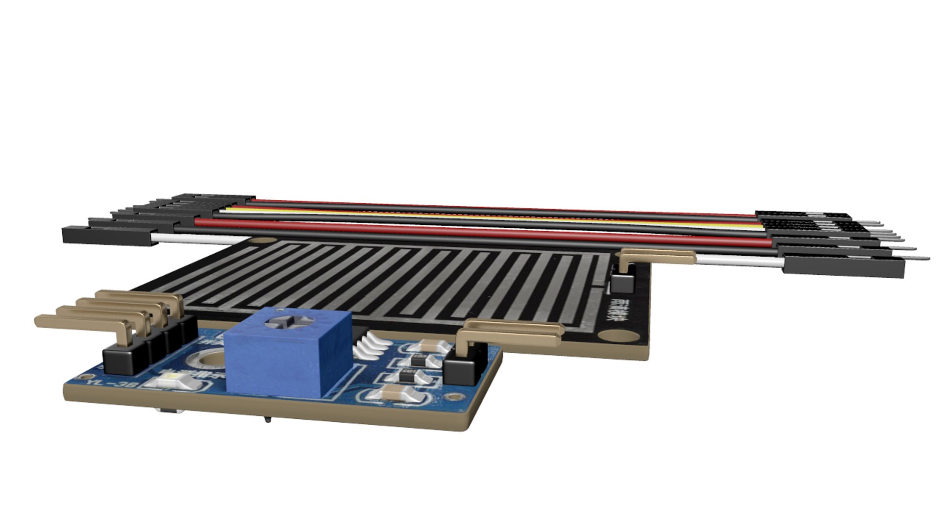 Arduino Module Water Rain 3d Obj