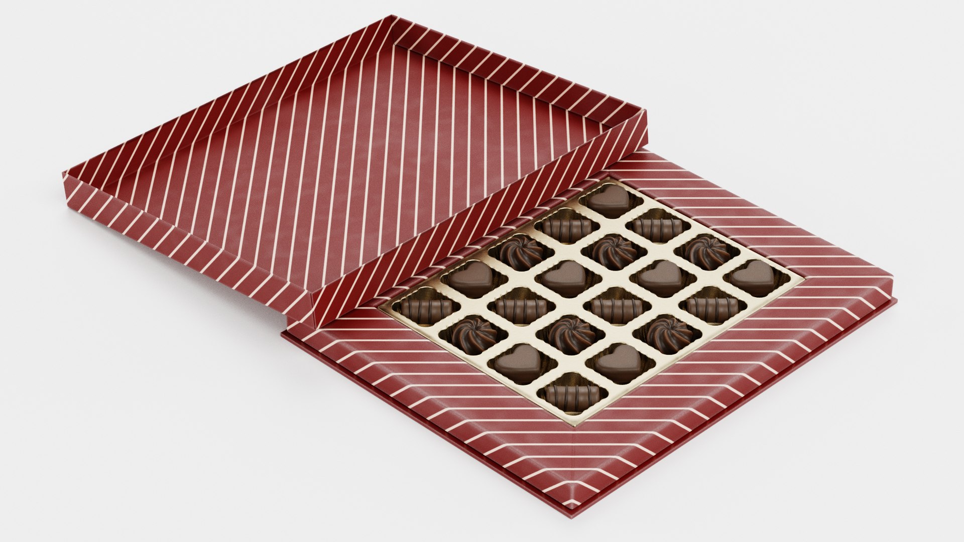 Chocolate Box 3D Model - TurboSquid 1518553