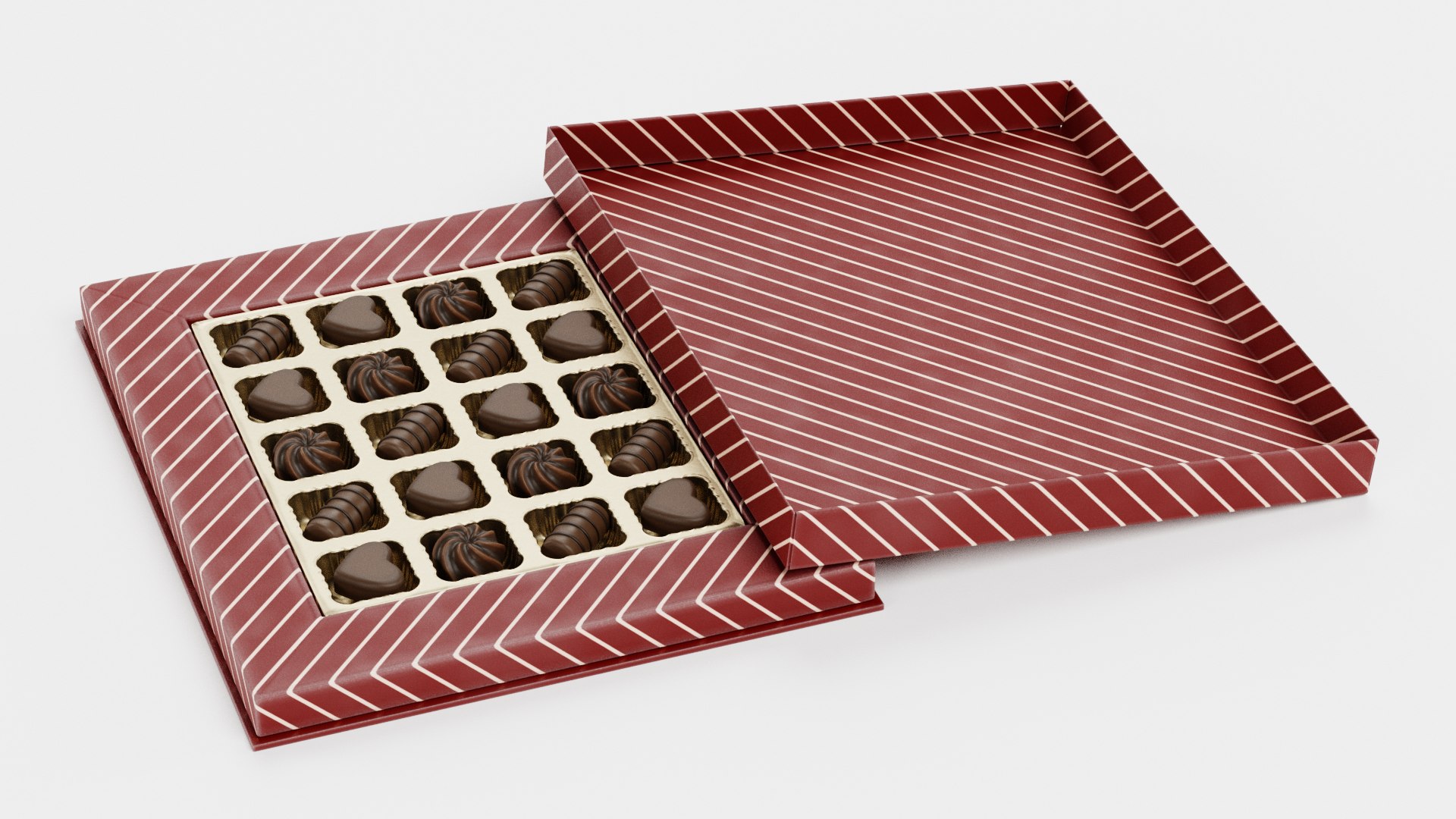Chocolate Box 3D Model - TurboSquid 1518553