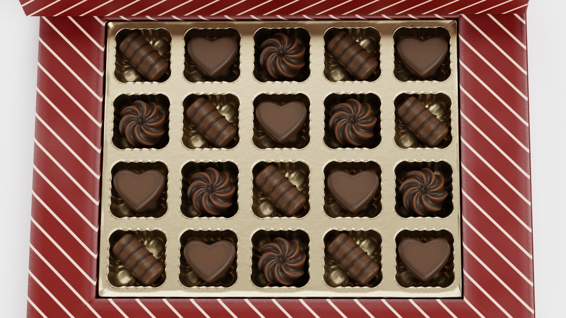 Chocolate Box 3D Model - TurboSquid 1518553