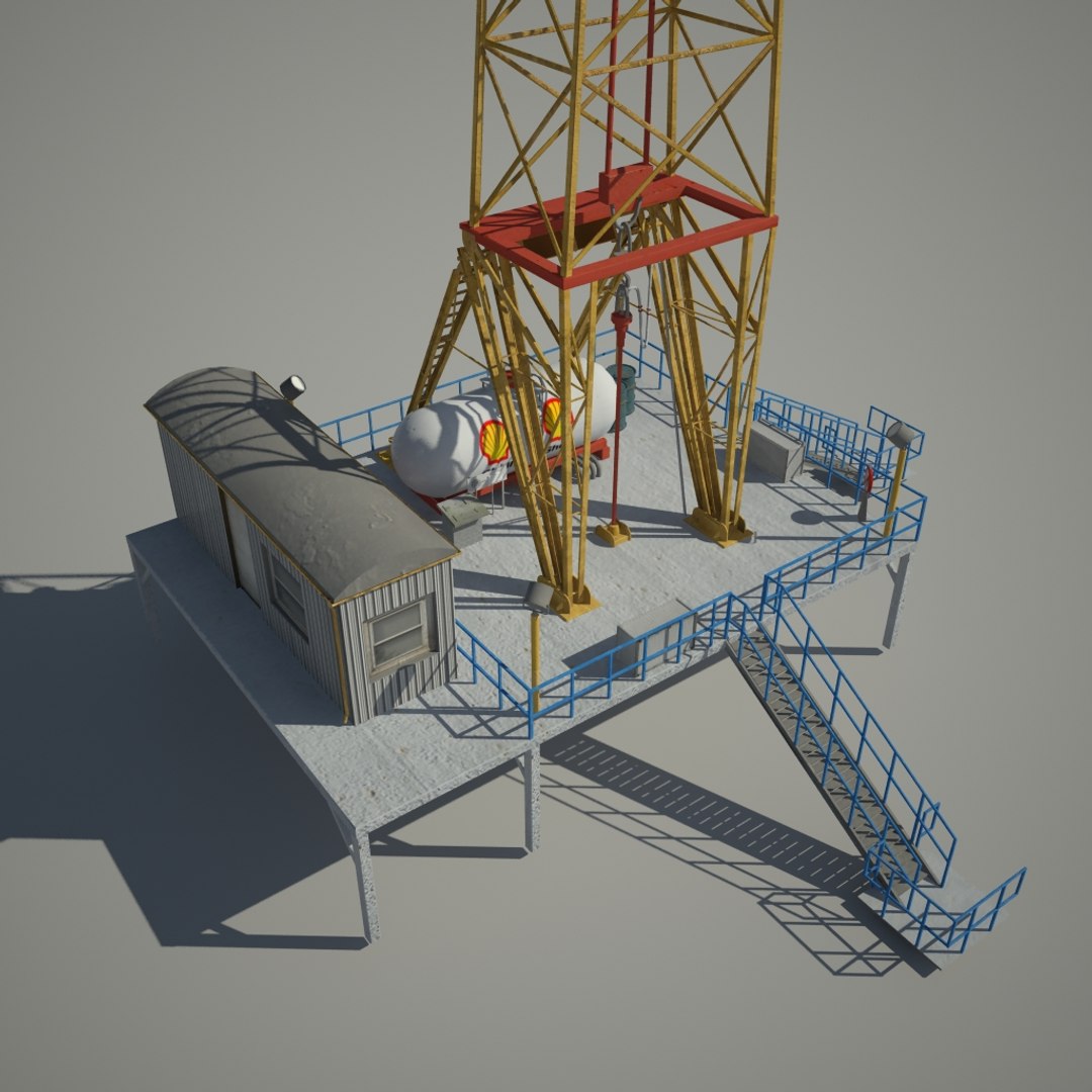 Oil Tower 3d Model