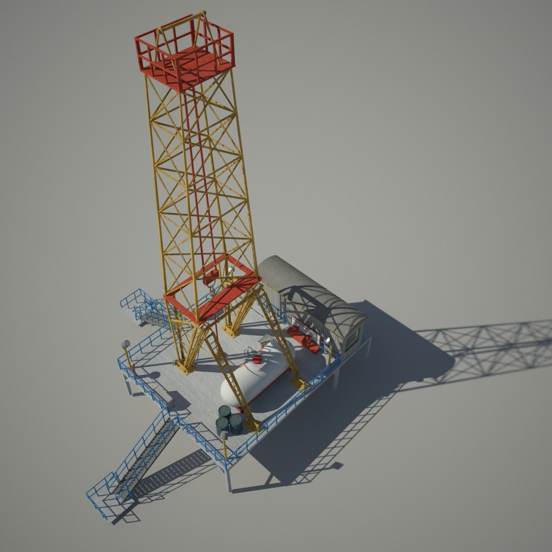 Oil Tower 3d Model