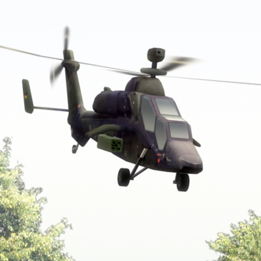 3dsmax Pah-2 Tiger Attack Helicopter
