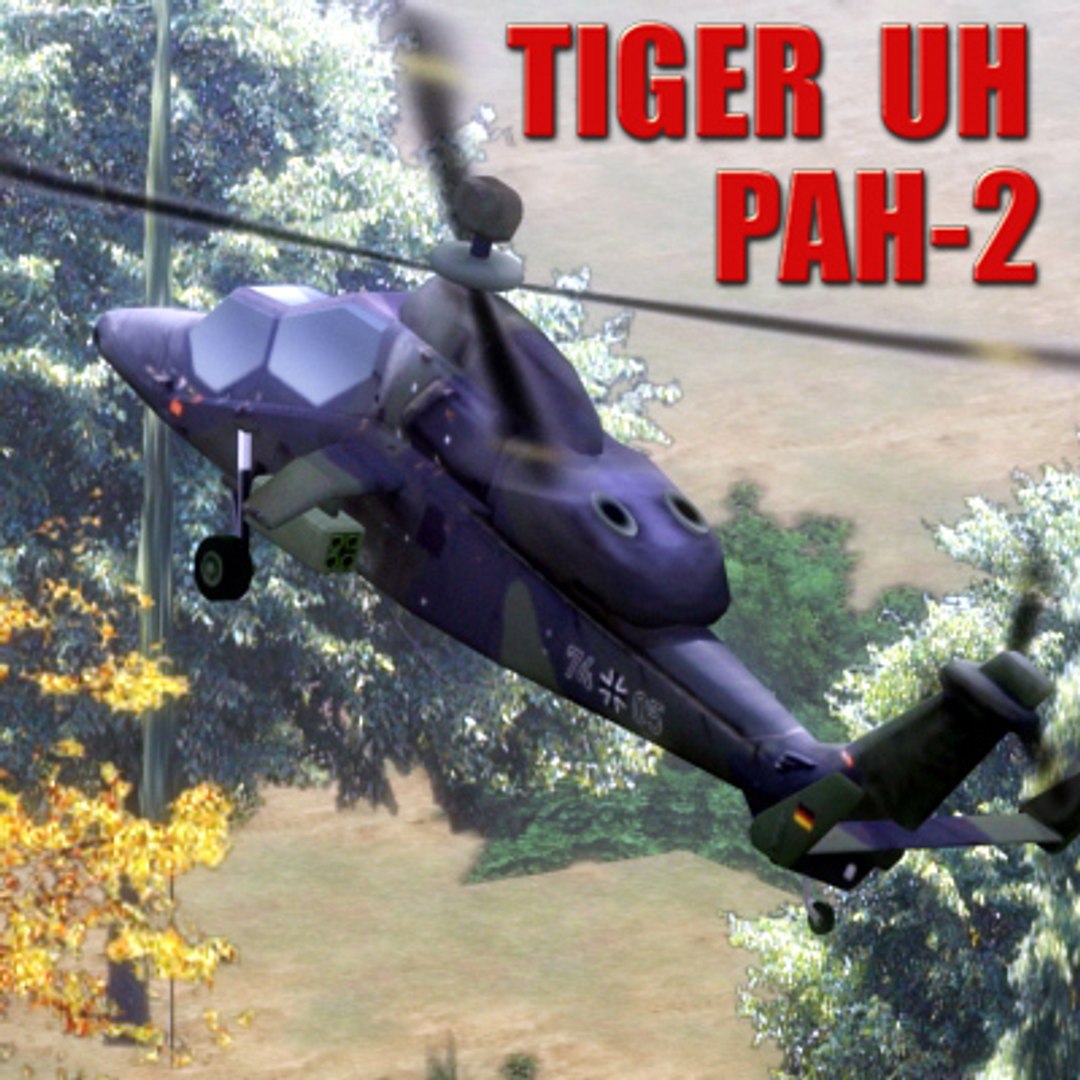 3dsmax Pah-2 Tiger Attack Helicopter