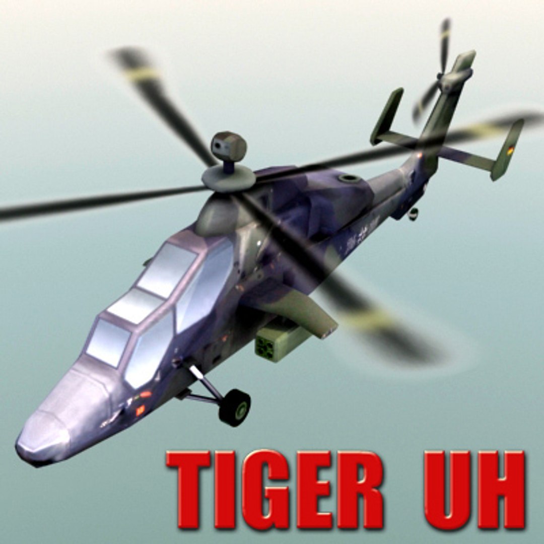 3dsmax Pah-2 Tiger Attack Helicopter