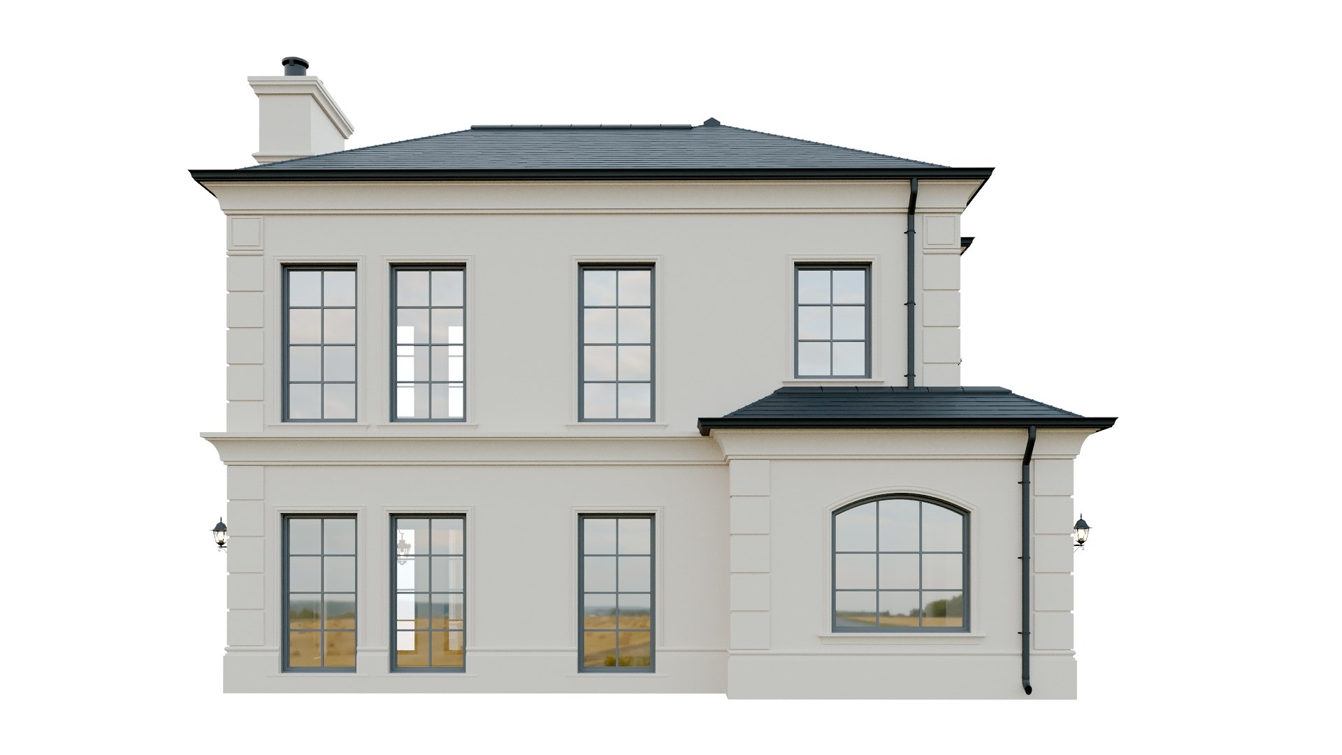 Chateau Style House 3D Model - TurboSquid 1783541