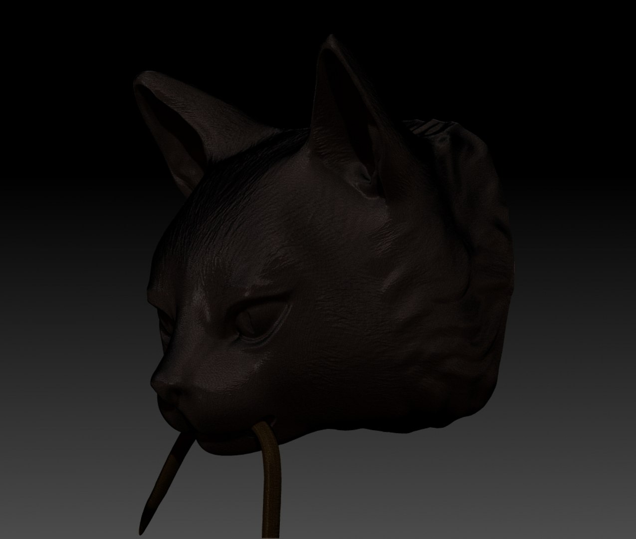 Cat Door Knocker Model - TurboSquid 2054039