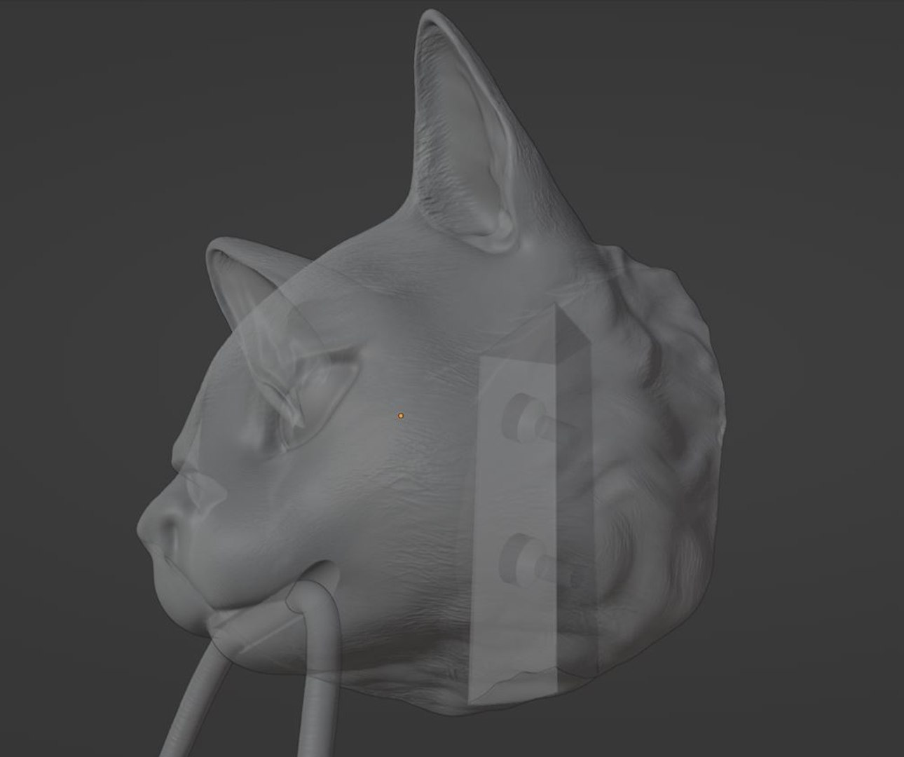 Cat Door Knocker Model - TurboSquid 2054039