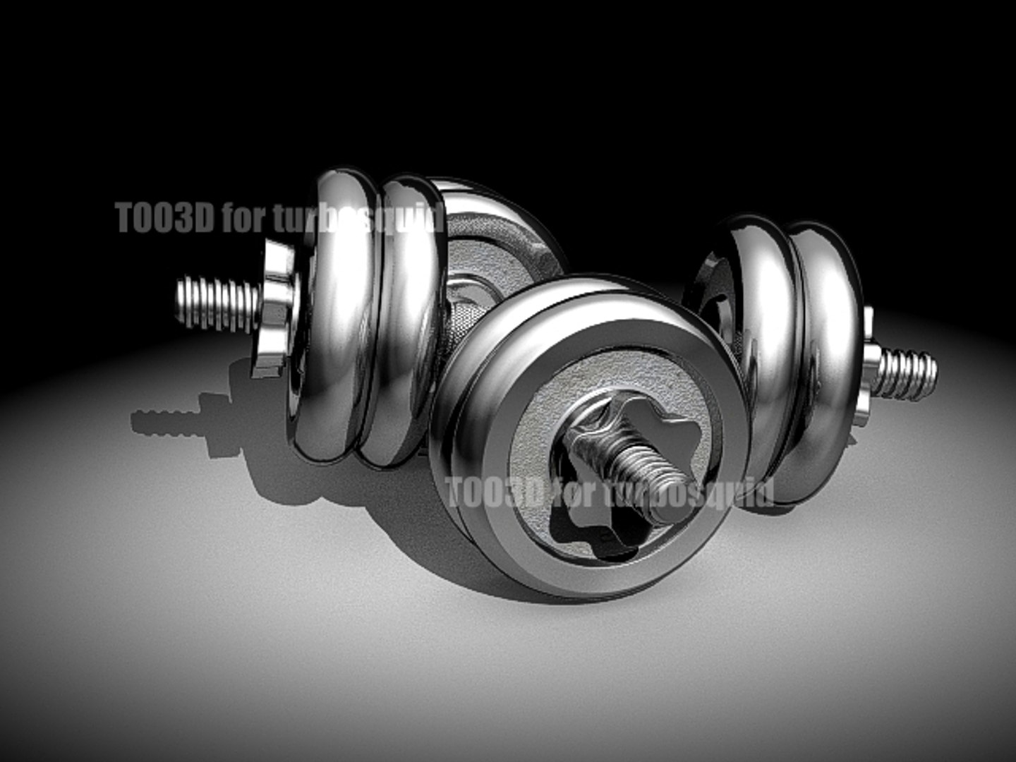3d model dumbbell