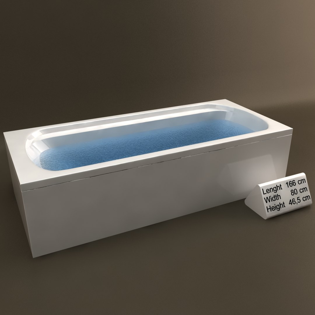 3d bath tub model
