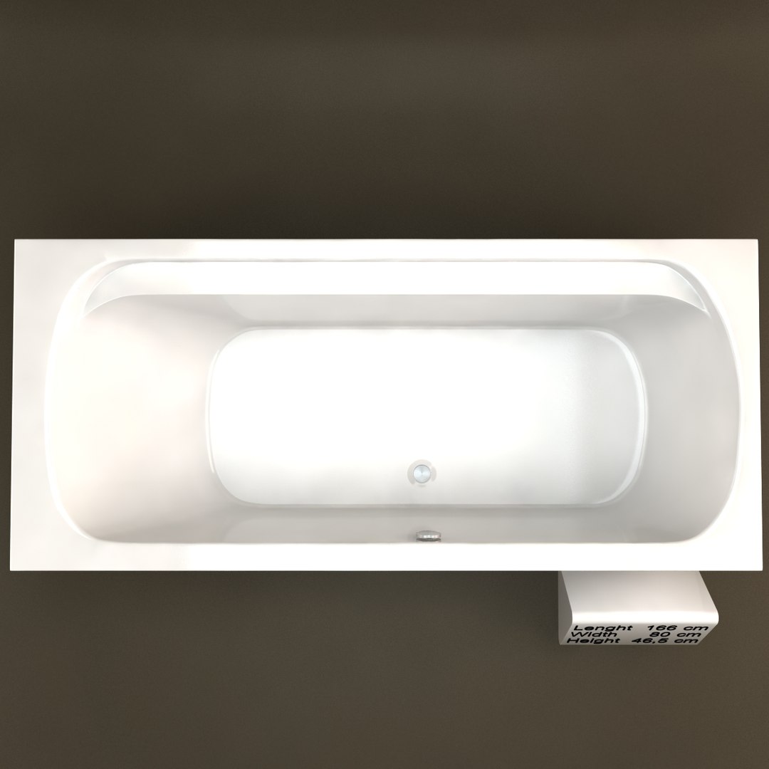 3d bath tub model