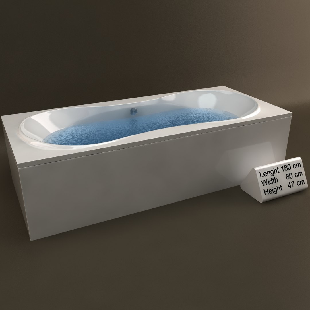 3d bath tub model