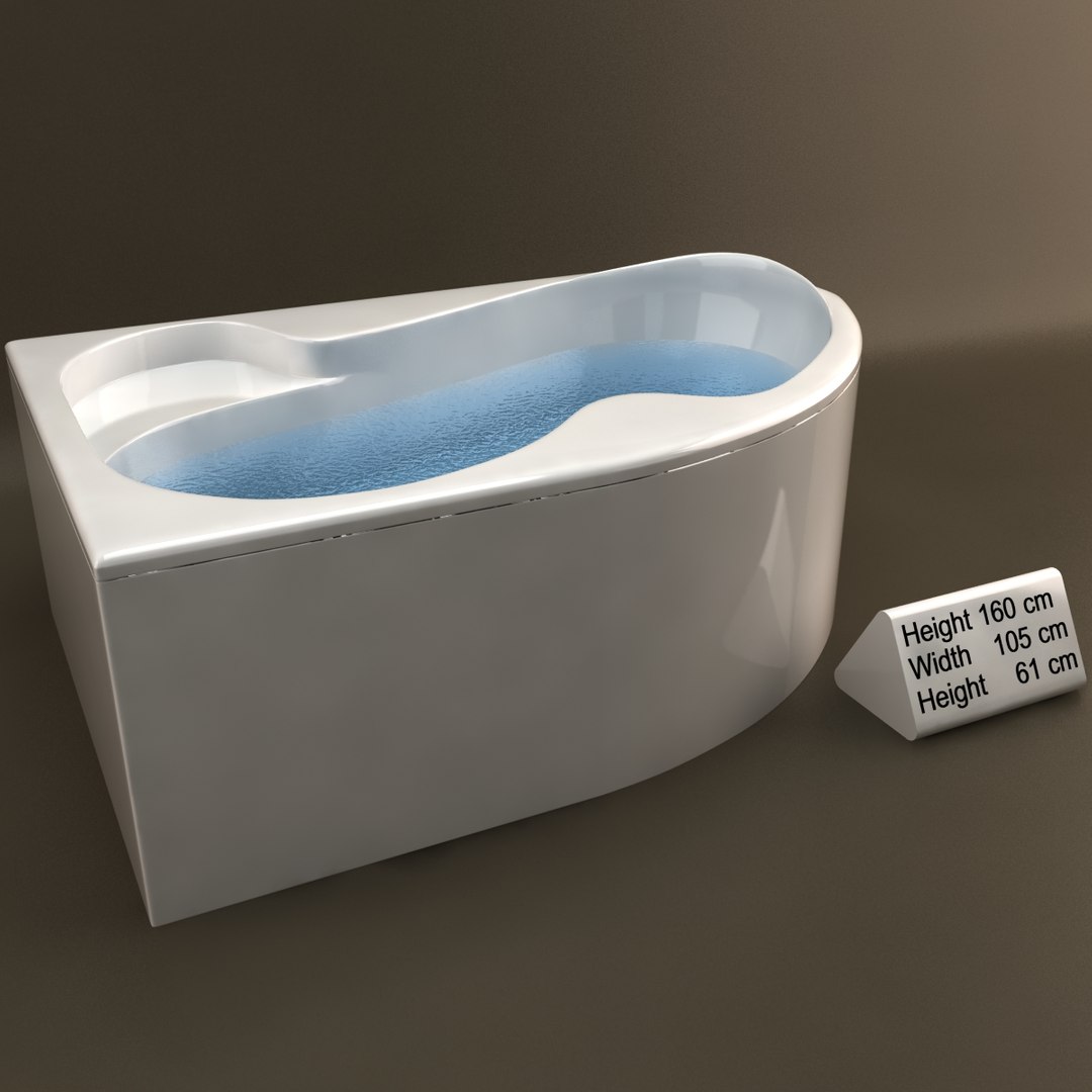 3d bath tub model