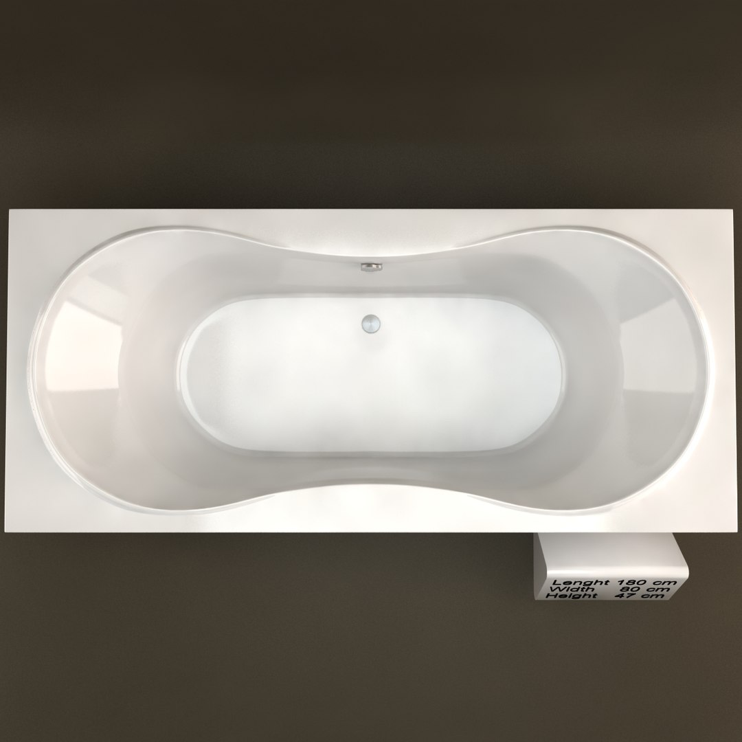 3d bath tub model