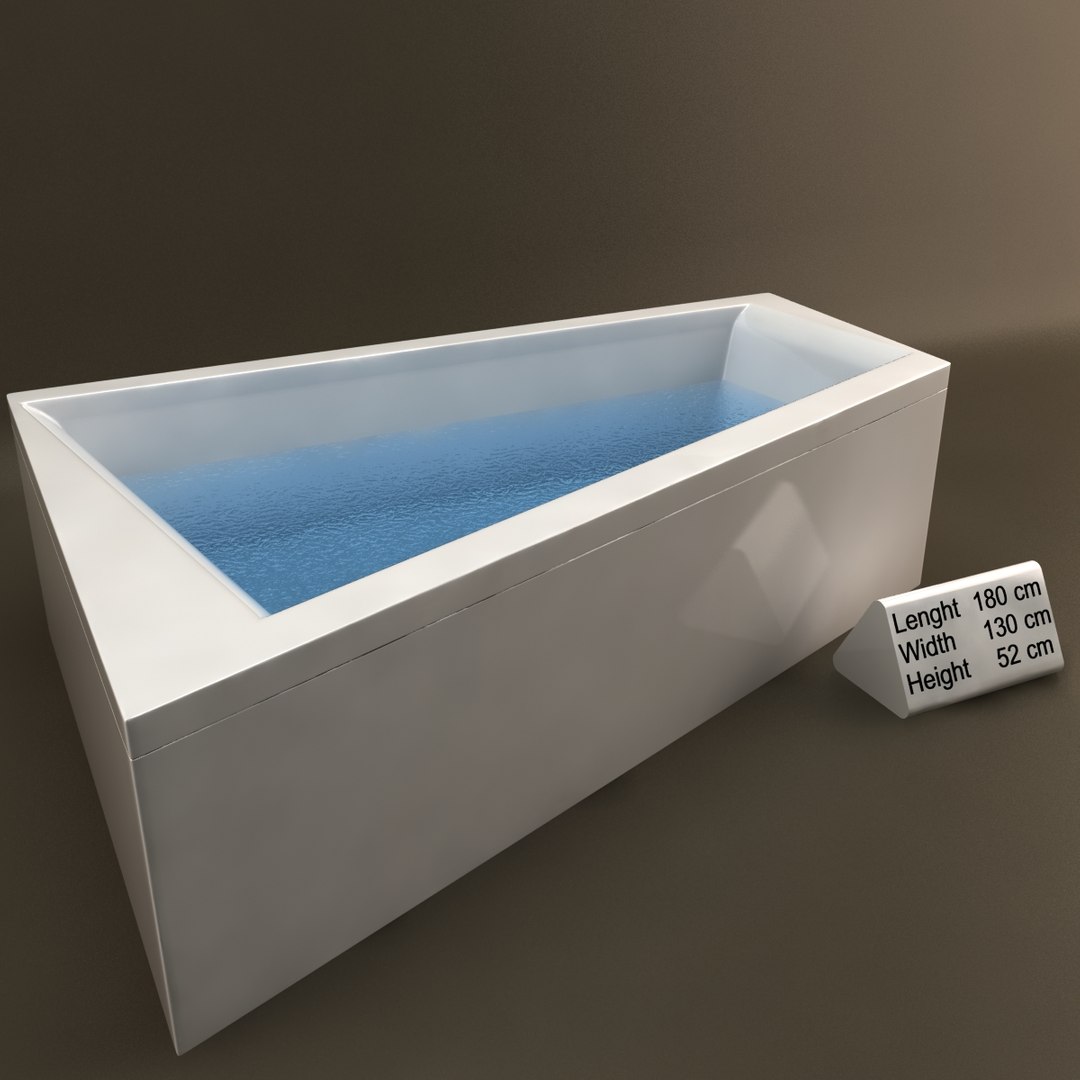 3d bath tub model