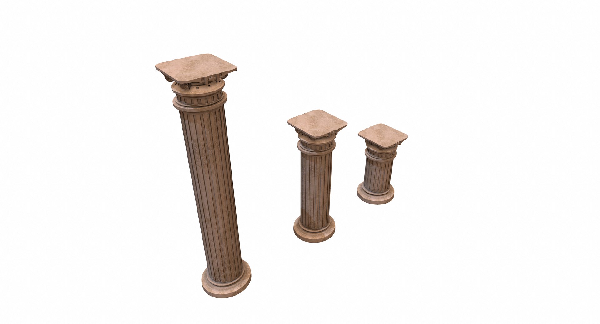 3d Model 3 Column
