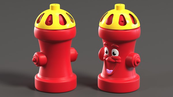 Red Fire Hydrant Children Toy 3D model - TurboSquid 1989323