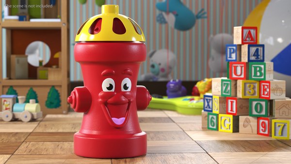 Red Fire Hydrant Children Toy 3D model - TurboSquid 1989323