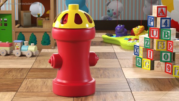 Red Fire Hydrant Children Toy 3D model - TurboSquid 1989323