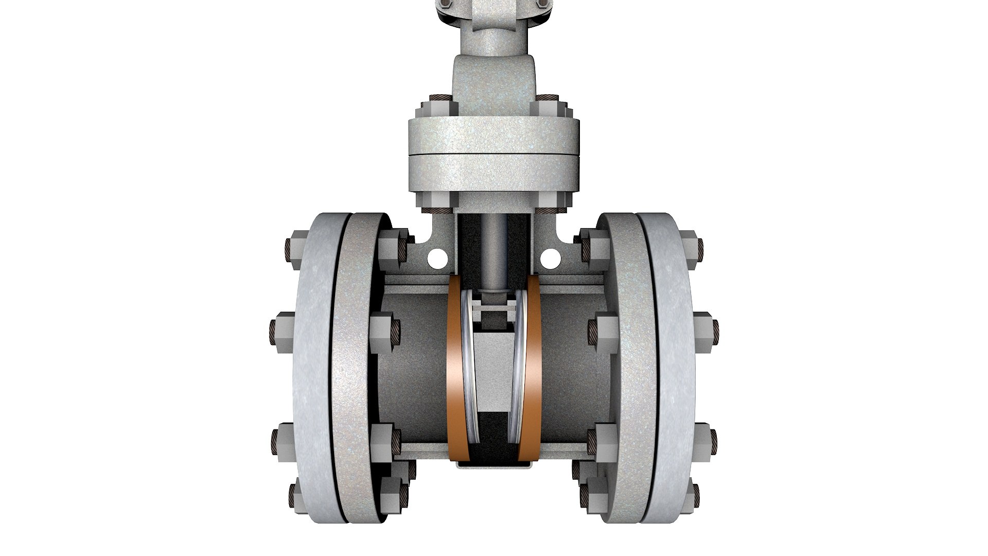 3D Model Gate Valve-Isolation Valve-Block Valve - TurboSquid 2263745