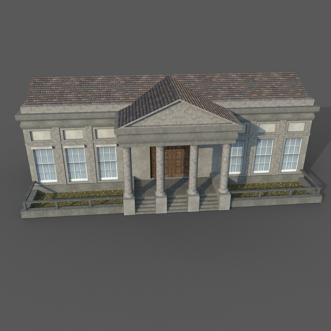 Museum Building 3D Model - TurboSquid 1234786