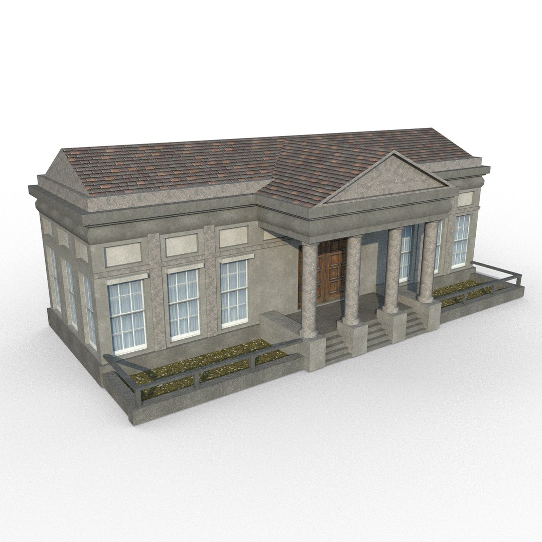 Museum Building 3D Model - TurboSquid 1234786