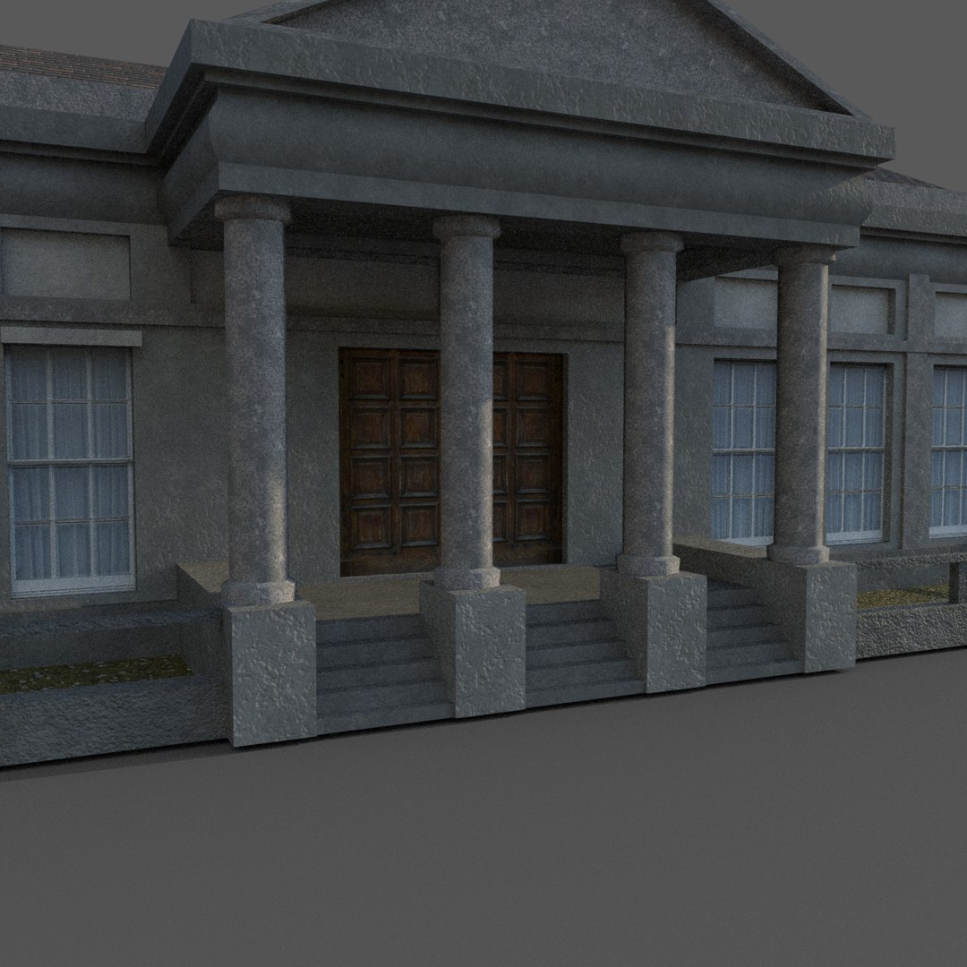 Museum Building 3D Model - TurboSquid 1234786