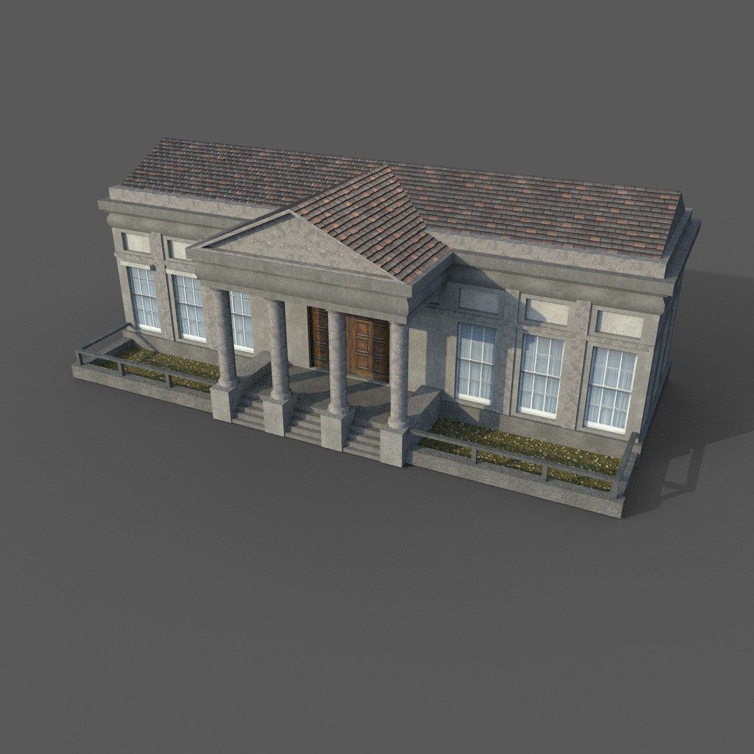 Museum Building 3D Model - TurboSquid 1234786