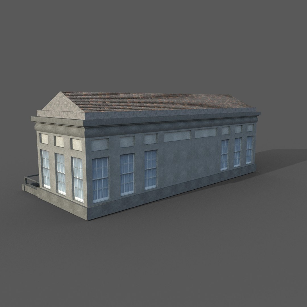 Museum Building 3D Model - TurboSquid 1234786