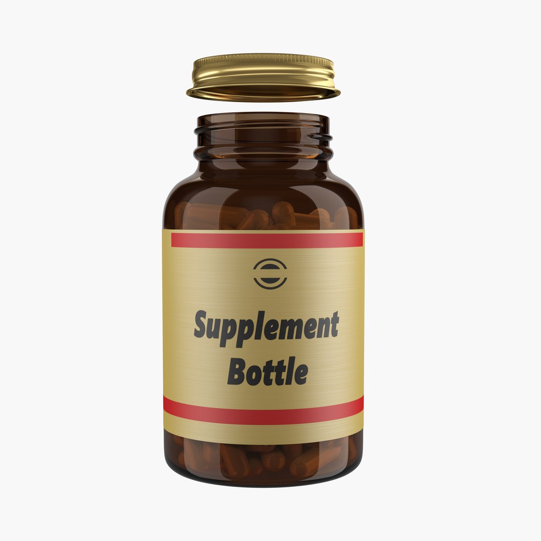 Supplement Bottle 3d Model