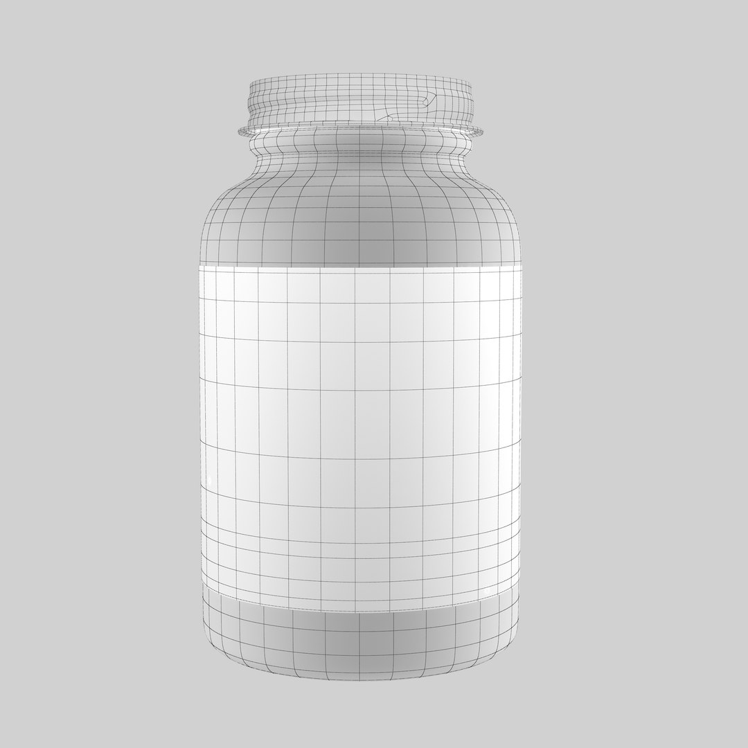 Supplement Bottle 3d Model