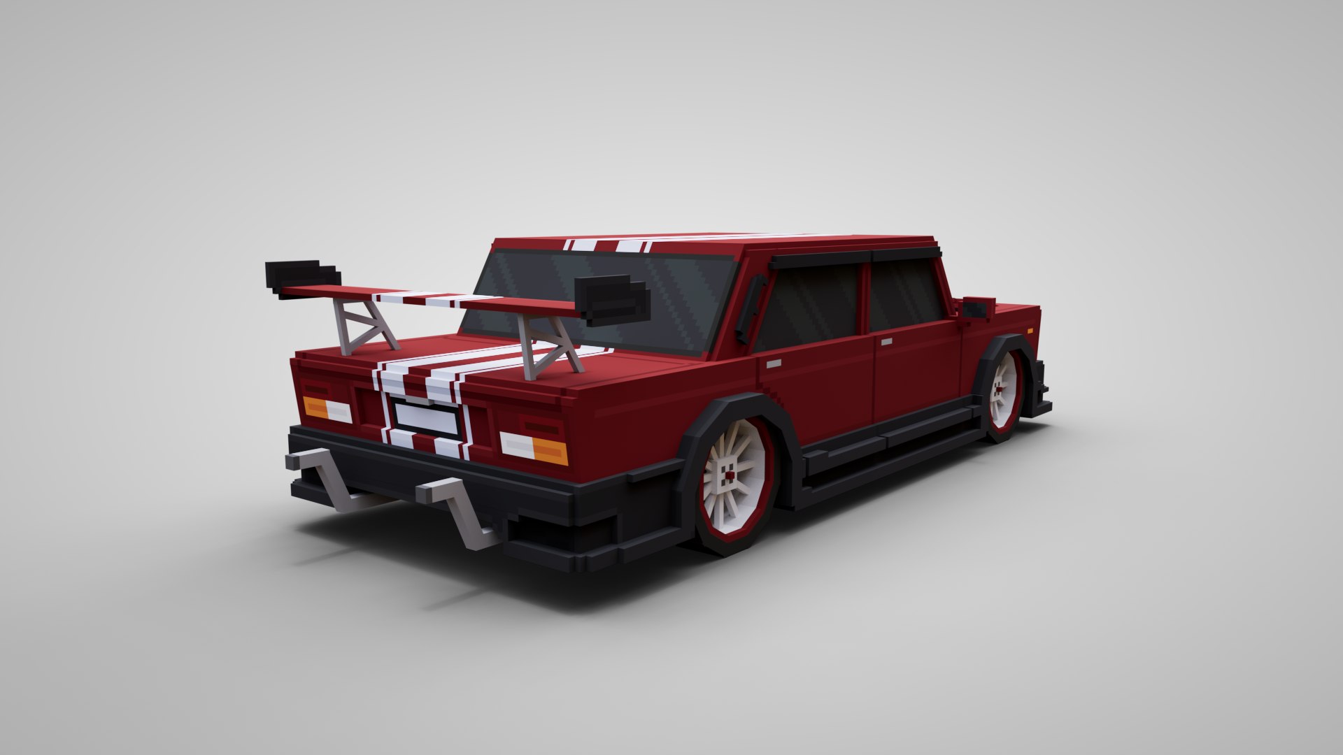 Voxel Sports Car 3D Model - TurboSquid 1939120
