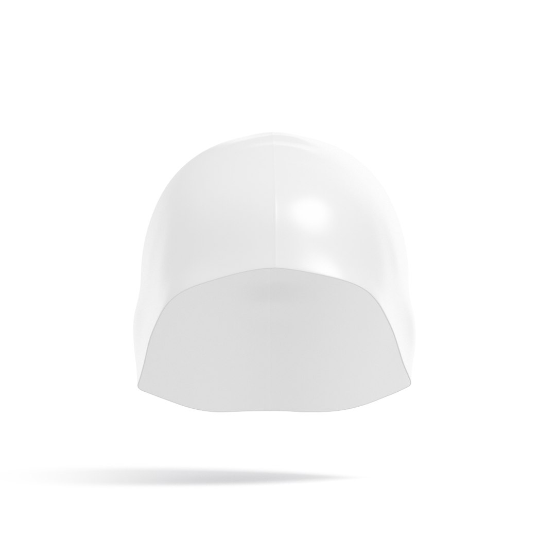 White Swim Cap Set - Sports Rubber Swimming Hat 3D Model - TurboSquid ...