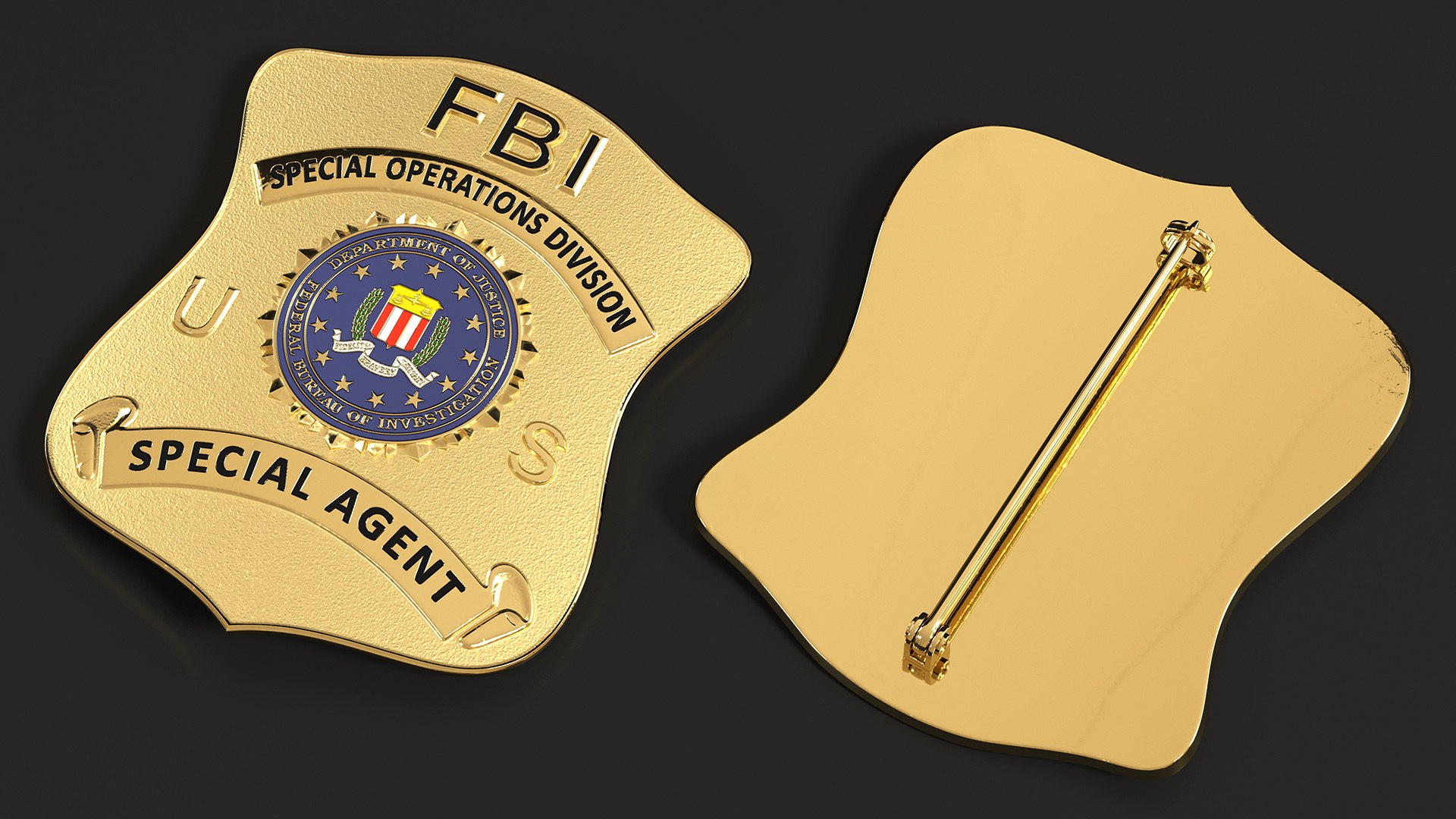 3D FBI Badge - TurboSquid 2022821