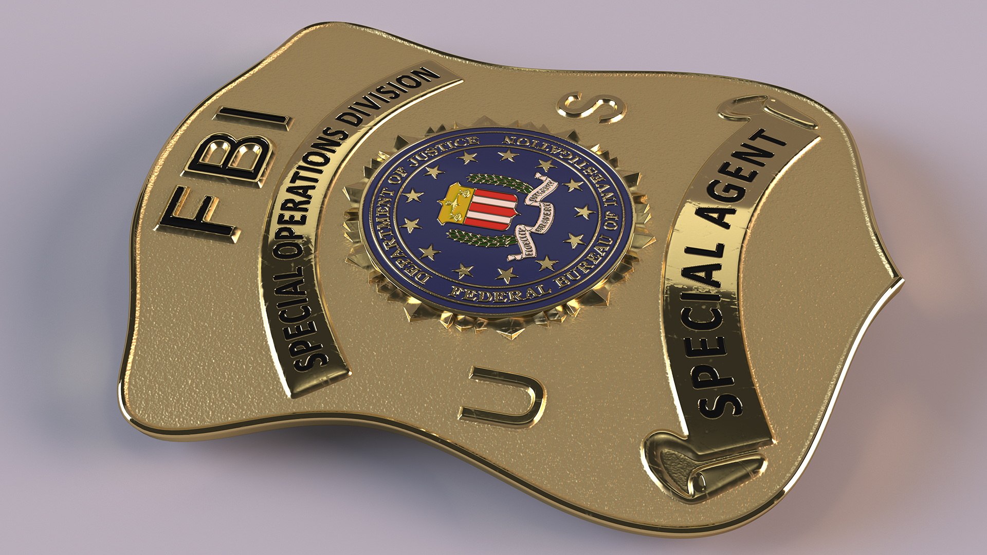 3D FBI Badge - TurboSquid 2022821