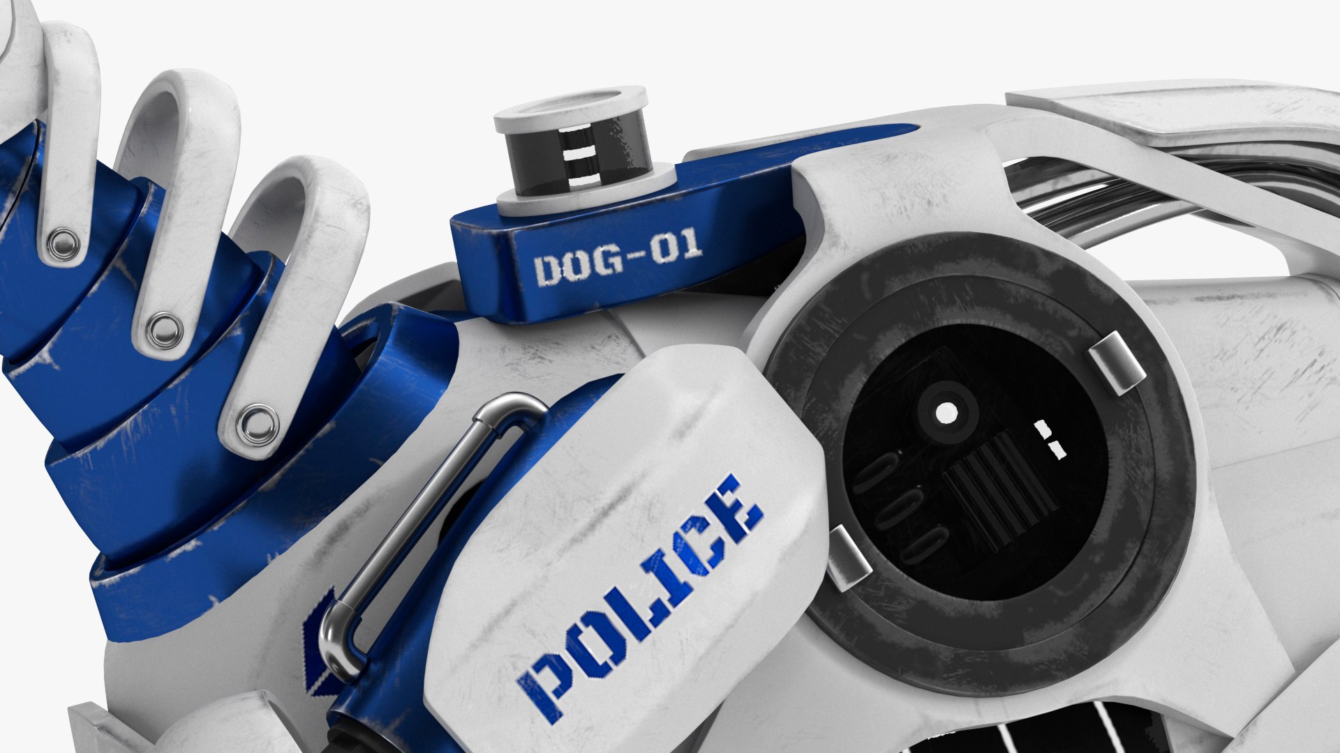 3D Futuristic Police Robot Dog Rigged - TurboSquid 2270837