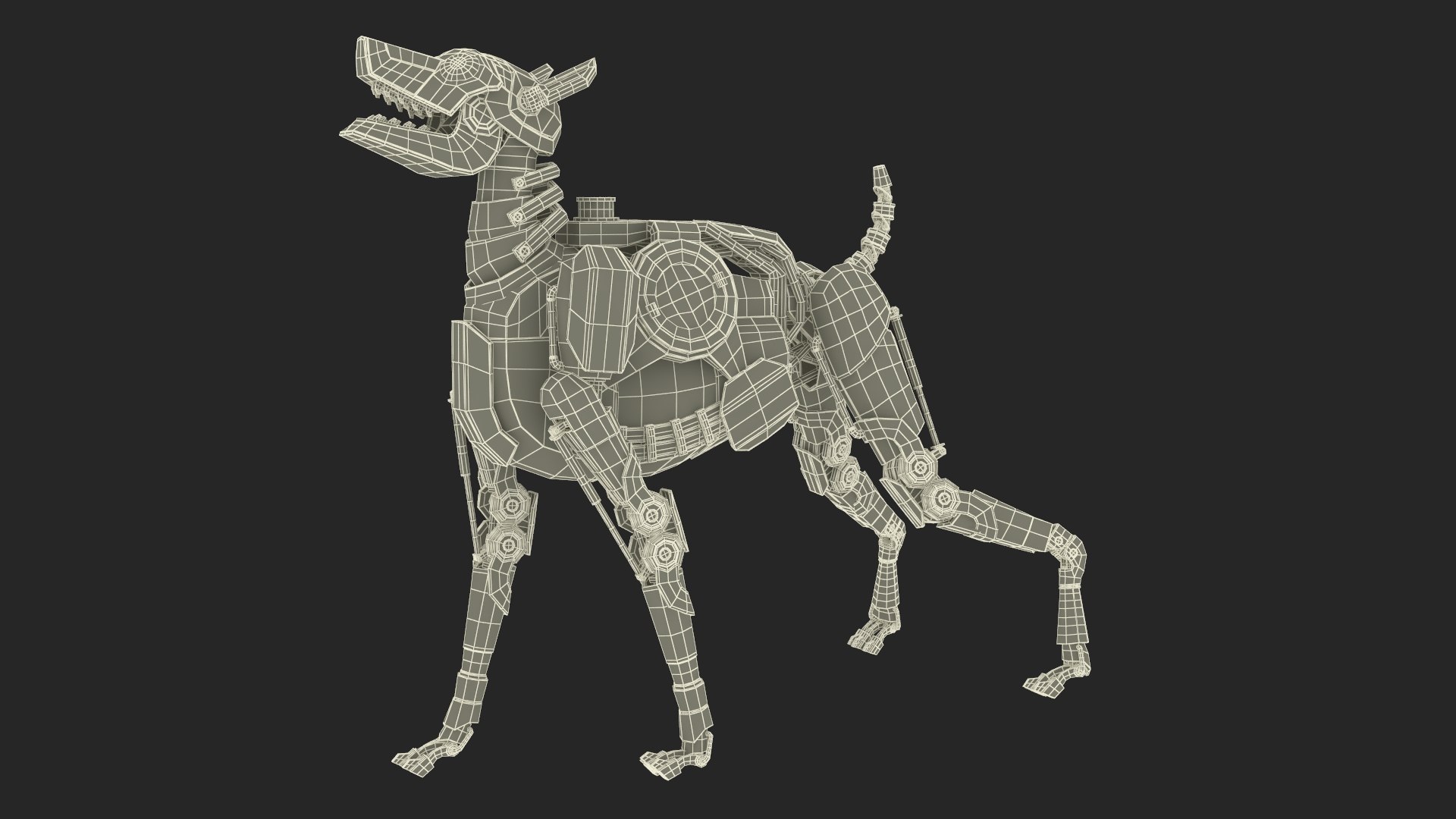 3D Futuristic Police Robot Dog Rigged - TurboSquid 2270837