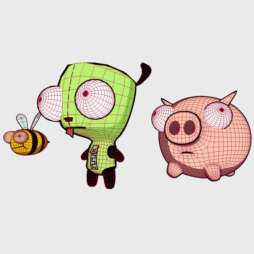 Invader Zim Gir Pig Model - TurboSquid 1152188