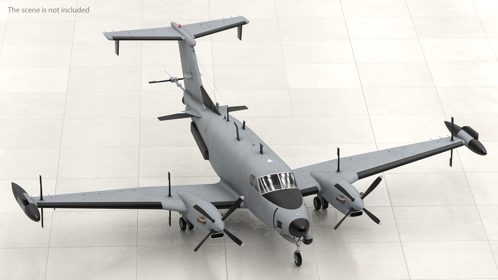 Beechcraft Rc12 Guardrail Rigged 3D Model - TurboSquid 1578114