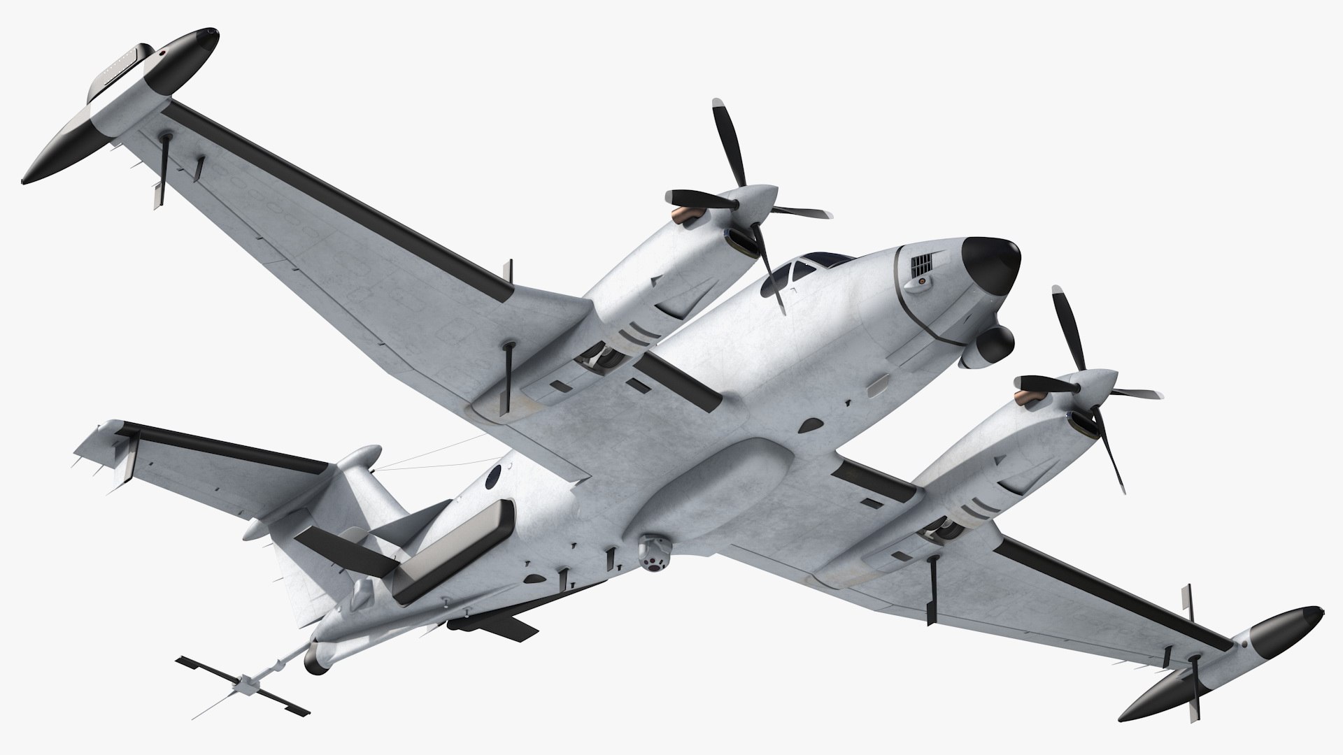 Beechcraft Rc12 Guardrail Rigged 3D Model - TurboSquid 1578114