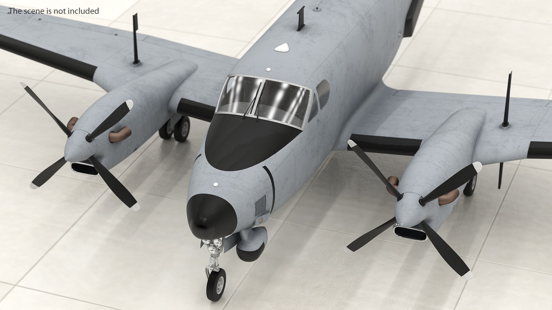 Beechcraft Rc12 Guardrail Rigged 3D Model - TurboSquid 1578114