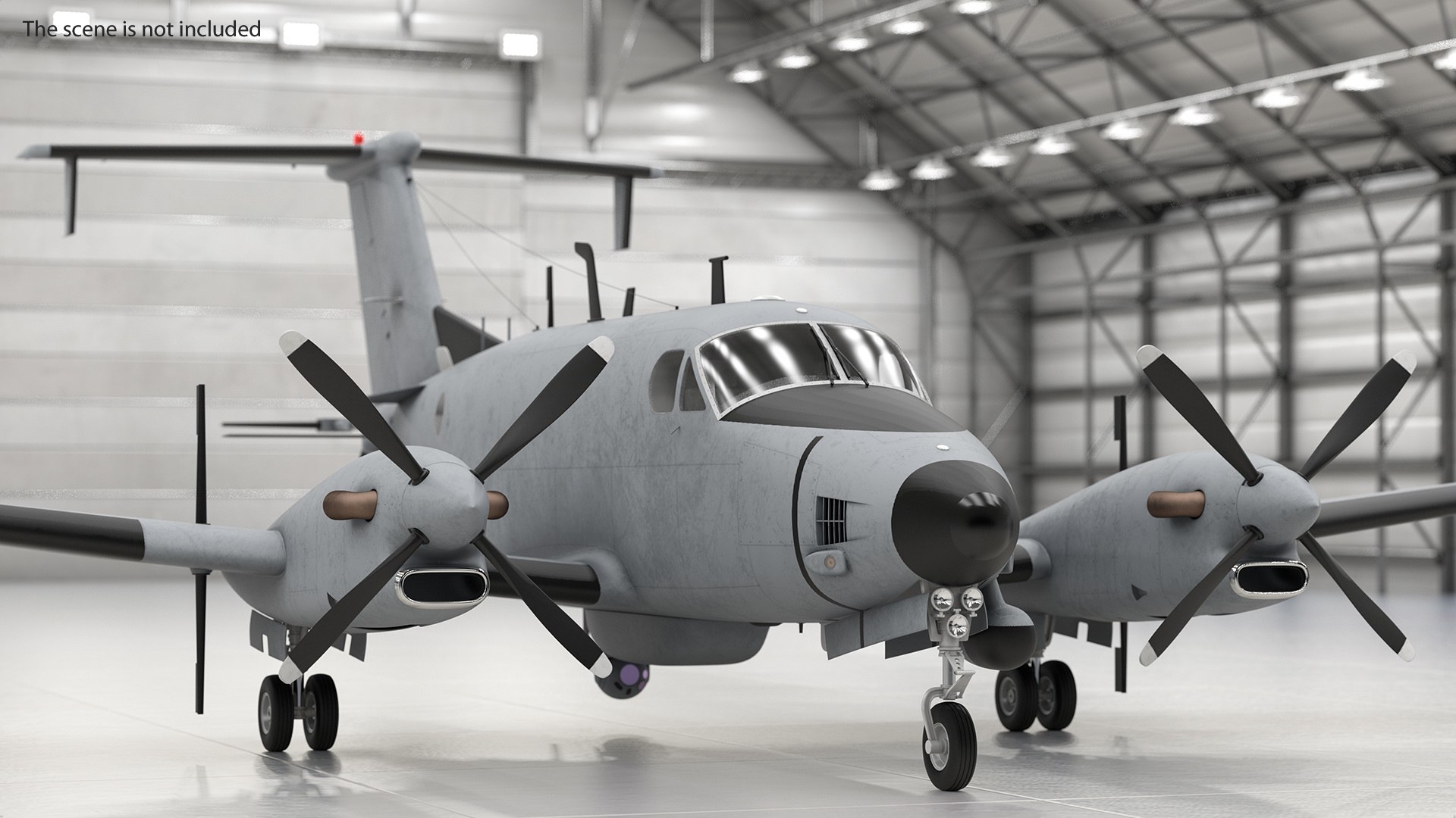 Beechcraft Rc12 Guardrail Rigged 3D Model - TurboSquid 1578114