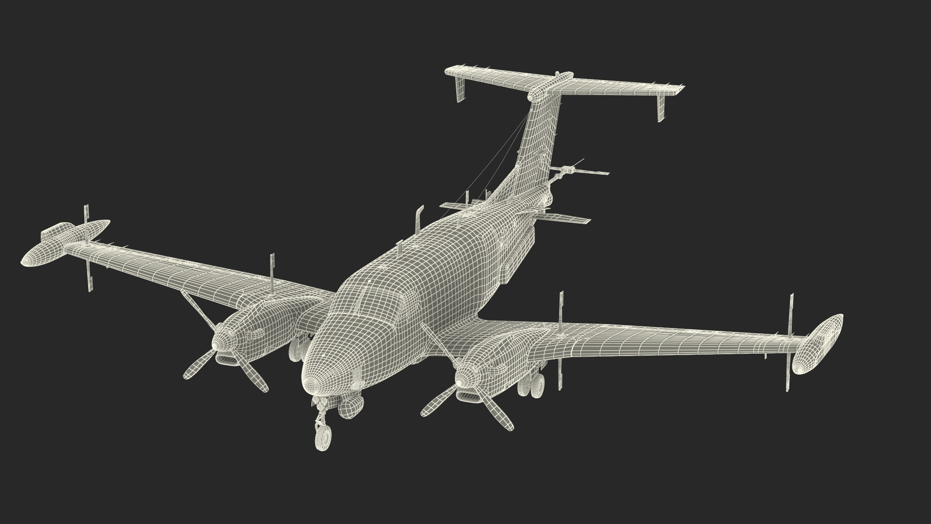 Beechcraft Rc12 Guardrail Rigged 3D Model - TurboSquid 1578114