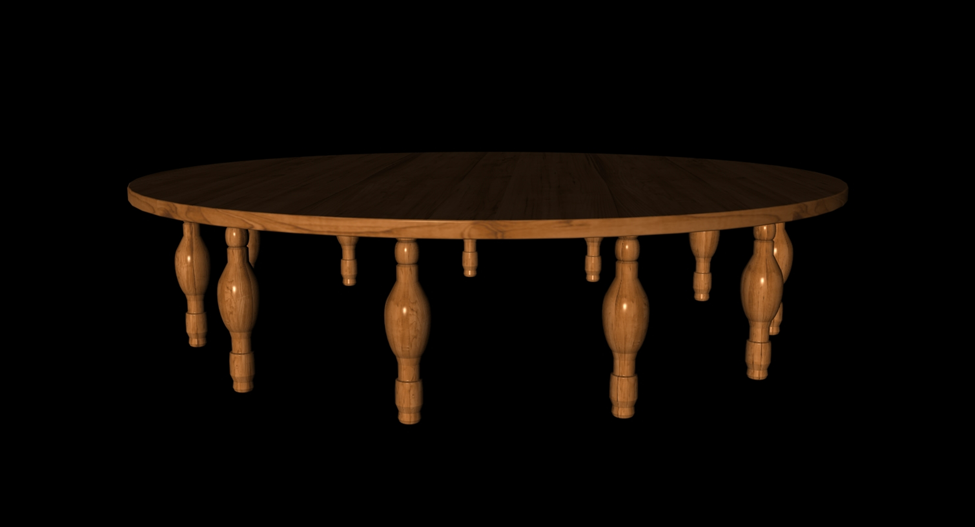 3d Model Arabic Table Wood